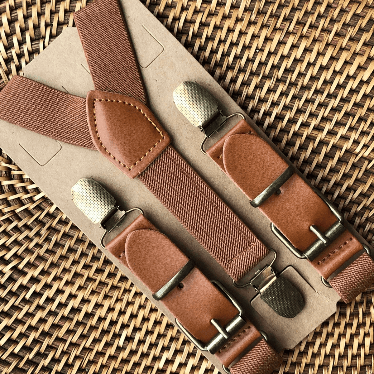 Wedding Suspenders with Leather Buckles – The Bold Bow Tie