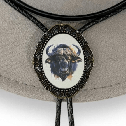 Vintage Bison Bolo Tie- Cowboy String Tie – The Bold Bow Tie