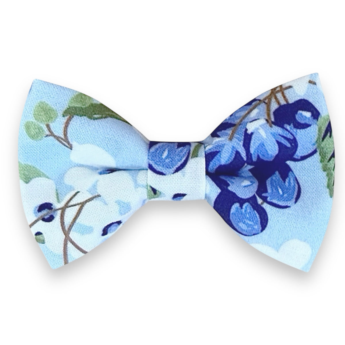 Floral Blue Bow Tie with Blueberries- Rifle Paper Co Fabric – The Bold ...