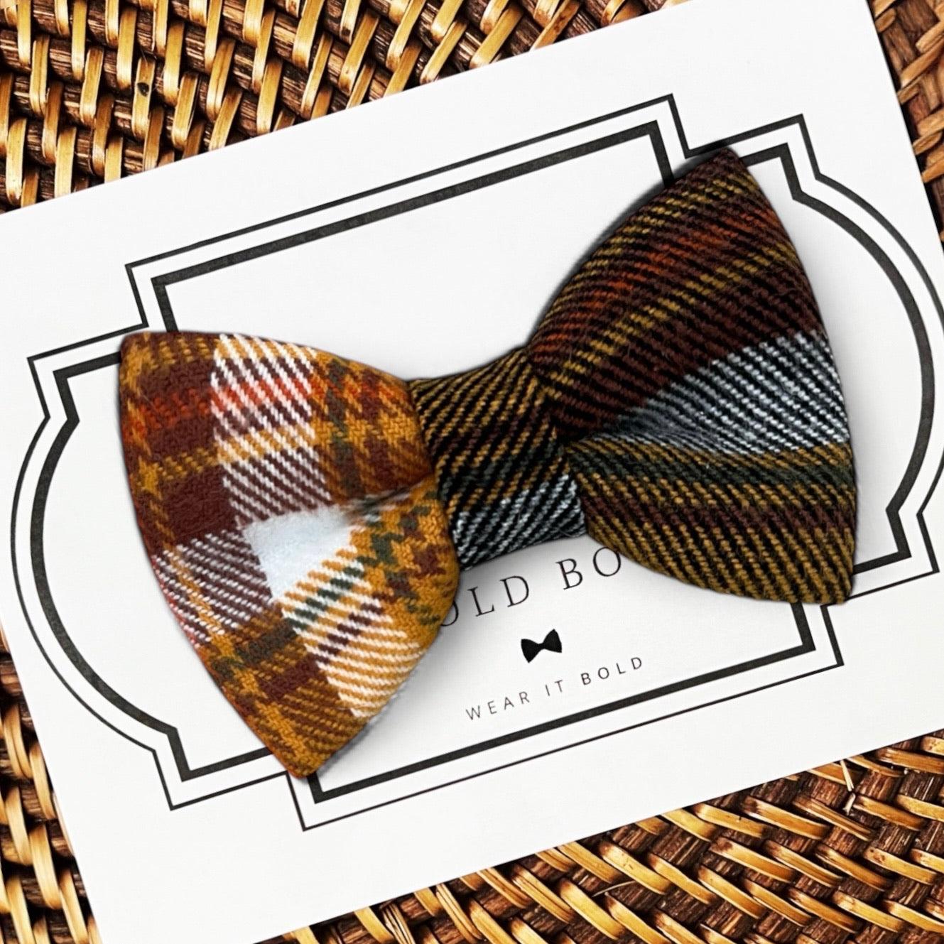 Gold dog bow tie store