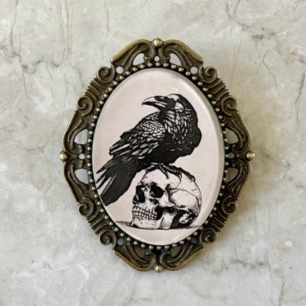 Raven Brooch Pin, Crow Vintage Style Jewelry – The Bold Bow Tie