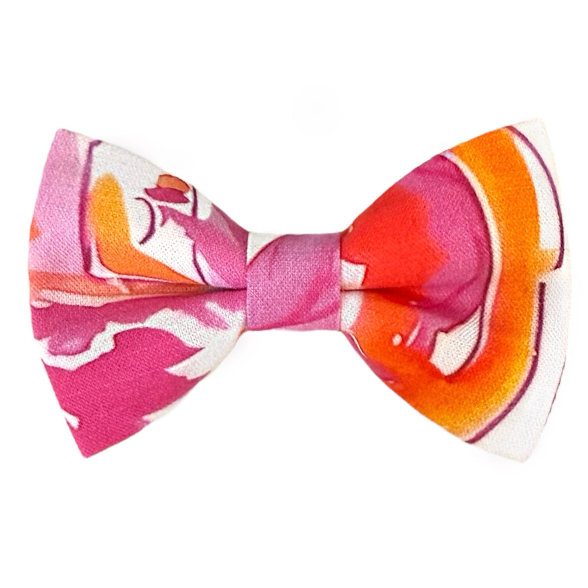 Preppy Bow Tie in Orange & Pink- Wedding Bowtie – The Bold Bow Tie