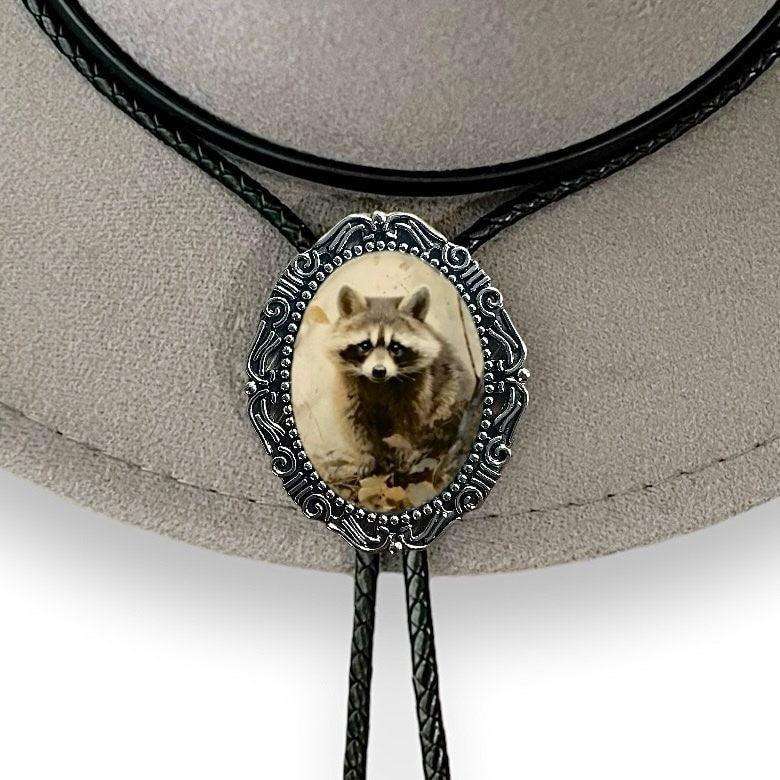 The Bold Bow Tie Bolo Tie Raccoon